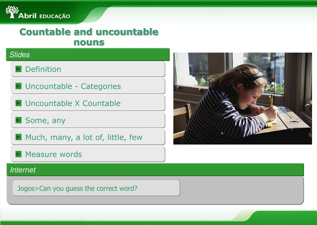 PPT - Countable and uncountable nouns PowerPoint Presentation, free ...