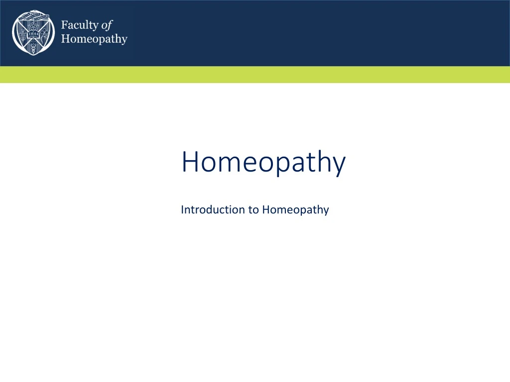 PPT - Homeopathy PowerPoint Presentation, free download - ID:9178390