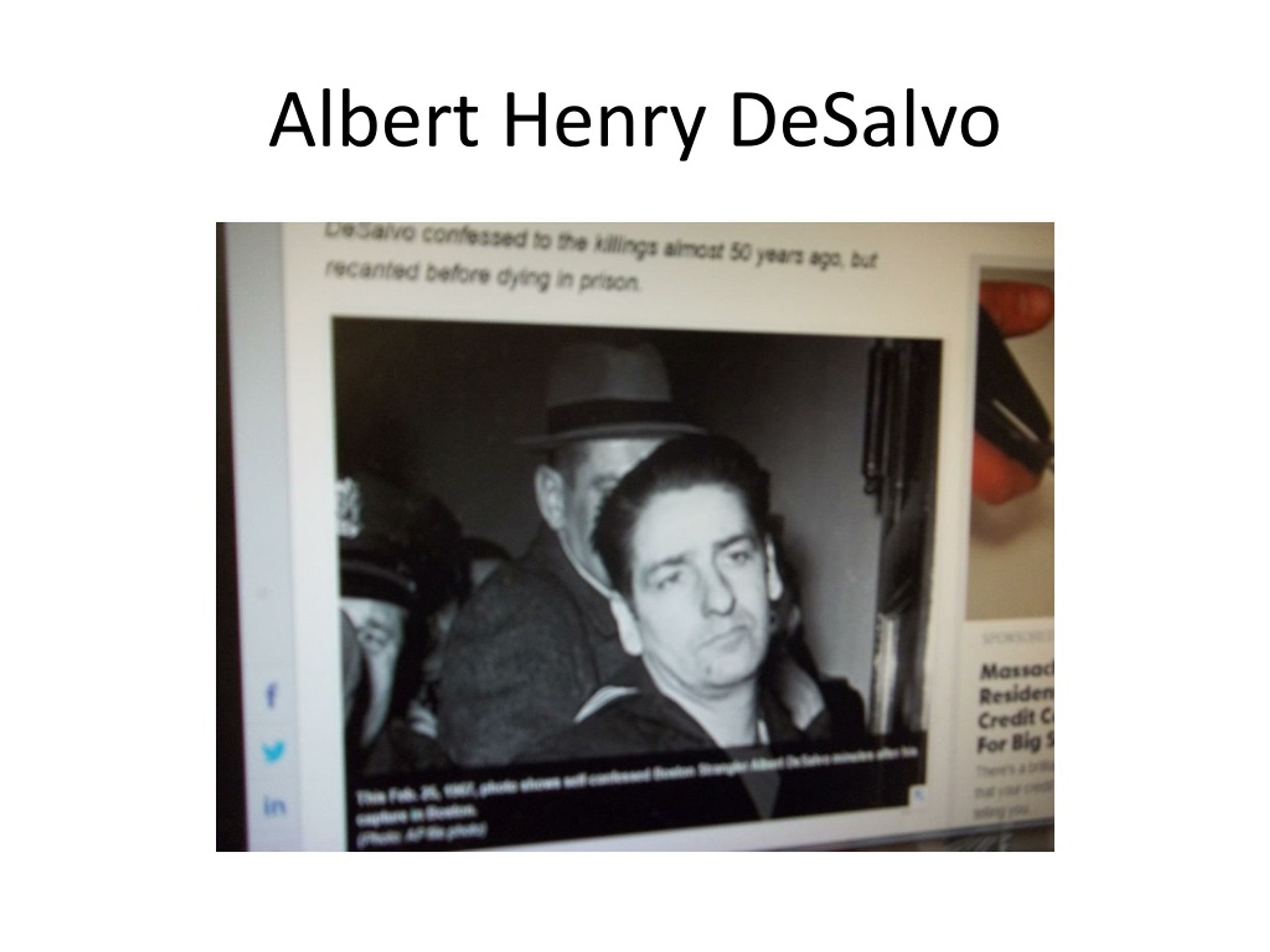 PPT - Key Figures in The Boston Strangler Case: Investigation & Victims ...