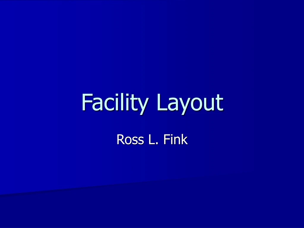 PPT - Facility Layout PowerPoint Presentation, free download - ID:9179219