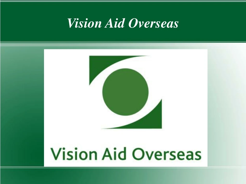 PPT - Vision Aid Overseas PowerPoint Presentation, free download - ID ...
