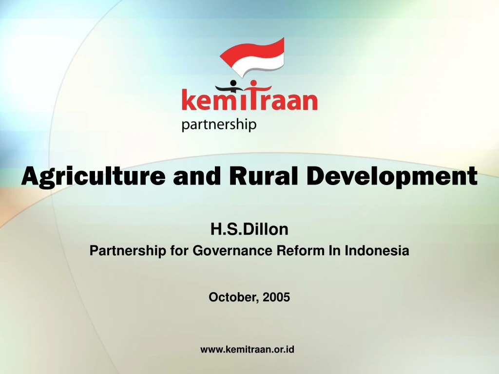 PPT - Agriculture and Rural Development PowerPoint Presentation, free ...