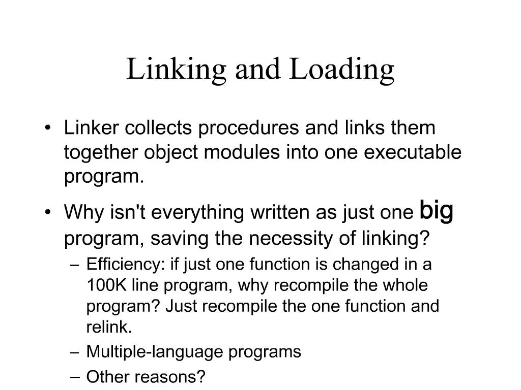 PPT - Linking and Loading PowerPoint Presentation, free download - ID ...