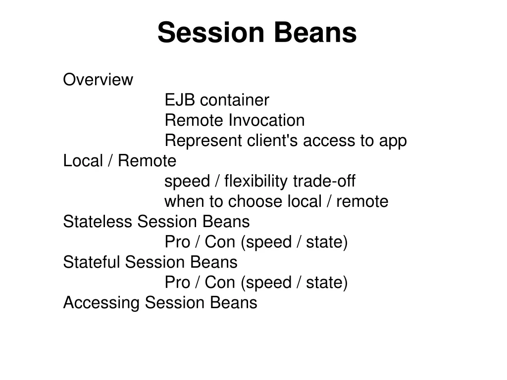 PPT - Session Beans PowerPoint Presentation, free download - ID:9184551
