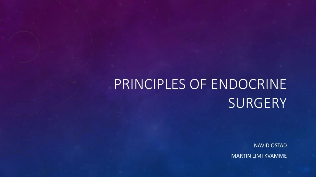 PPT - Principles of endocrine surgery PowerPoint Presentation, free ...