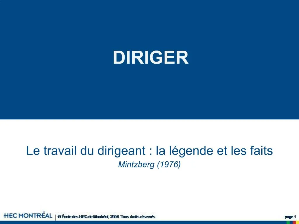 PPT - DIRIGER PowerPoint Presentation, free download - ID:918634