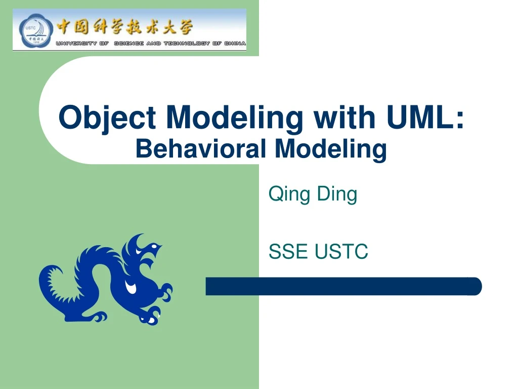Ppt Object Modeling With Uml Behavioral Modeling Powerpoint