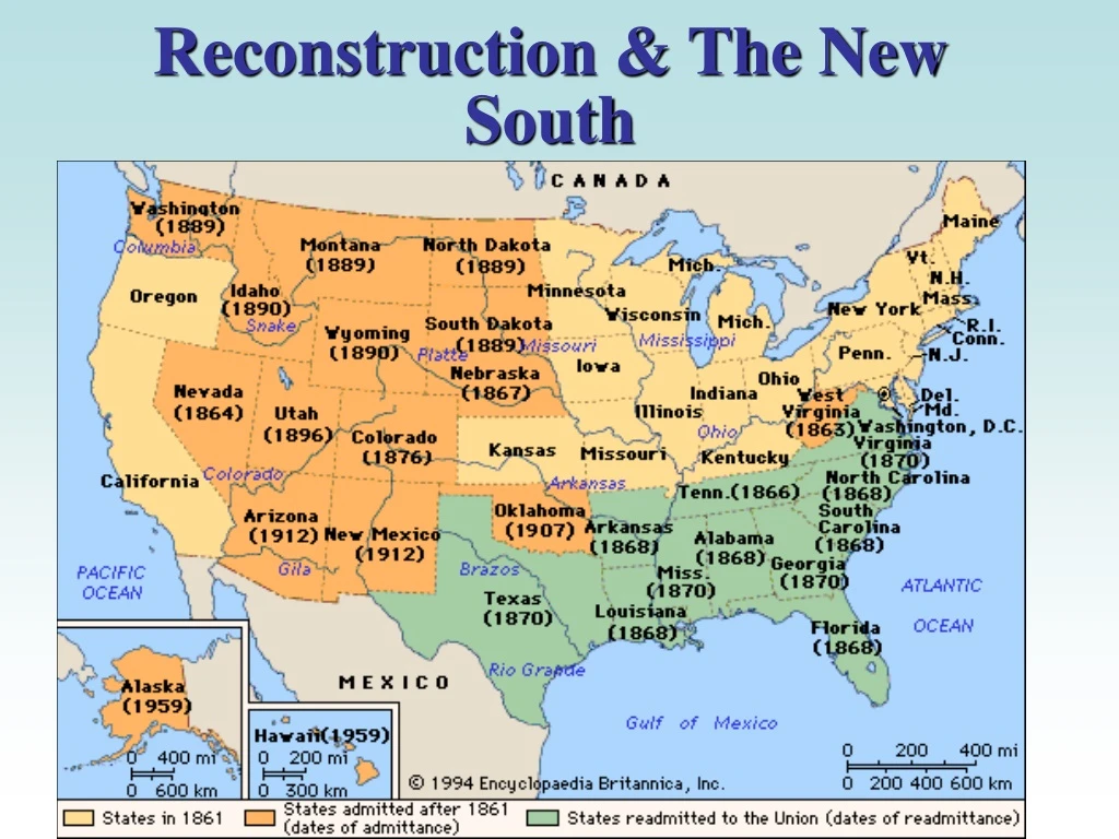 PPT - Reconstruction & The New South PowerPoint Presentation, free ...
