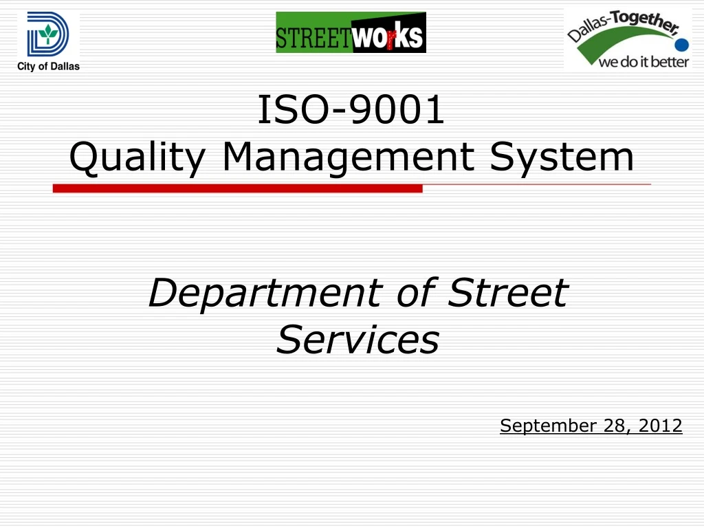 PPT - ISO-9001 Quality Management System PowerPoint Presentation, free ...