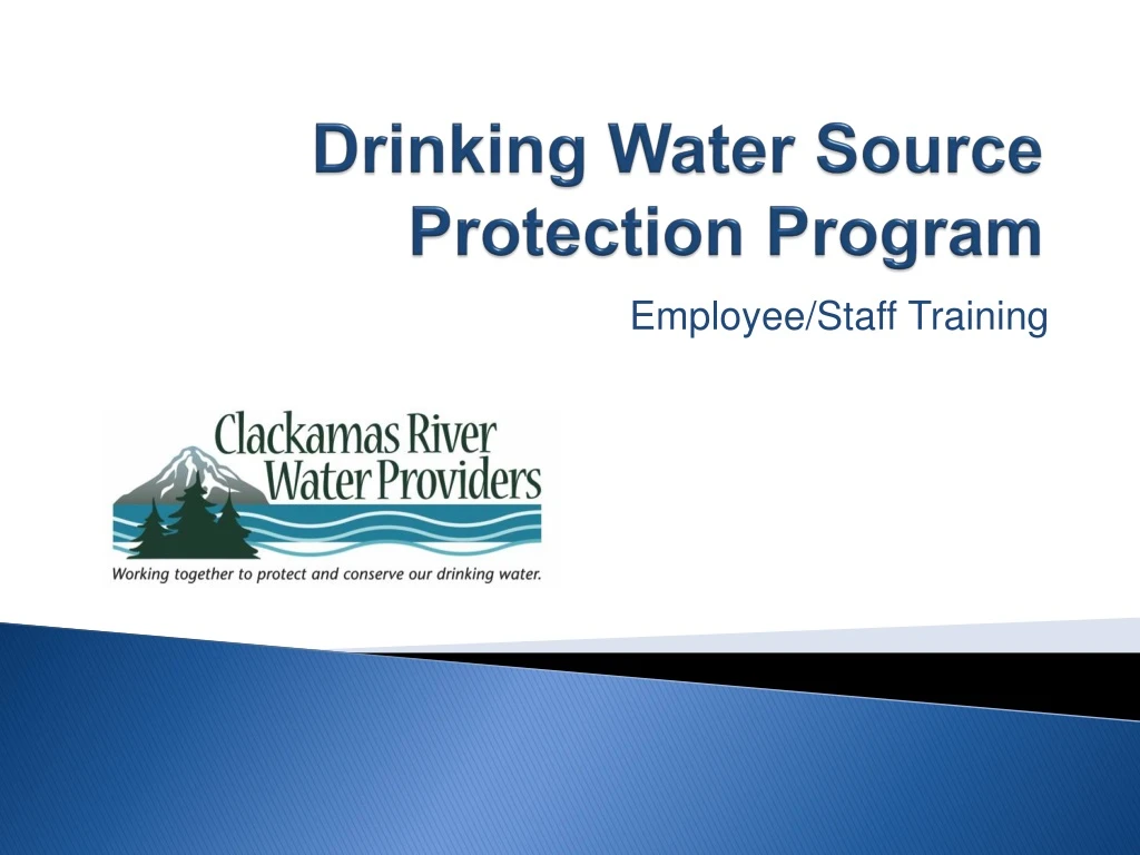 PPT - Drinking Water Source Protection Program PowerPoint Presentation ...