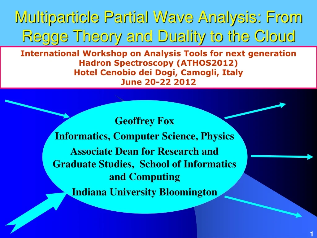 PPT - Multiparticle Partial Wave Analysis: From Regge Theory and ...