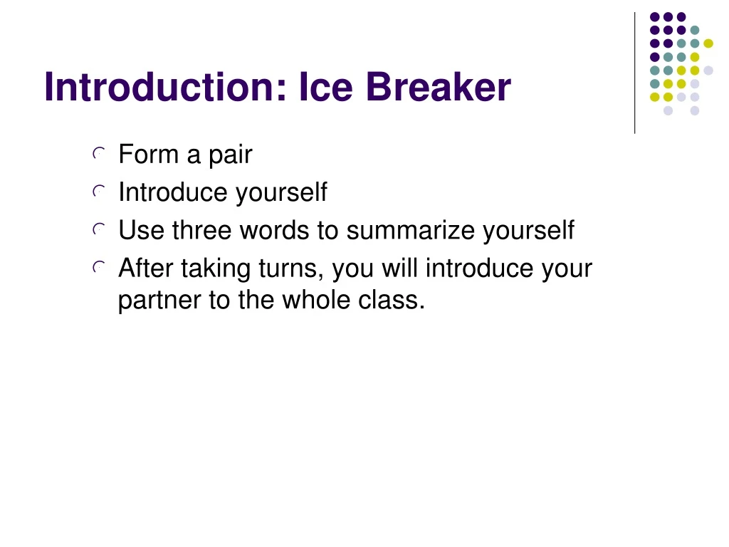PPT - Introduction: Ice Breaker PowerPoint Presentation, free download ...