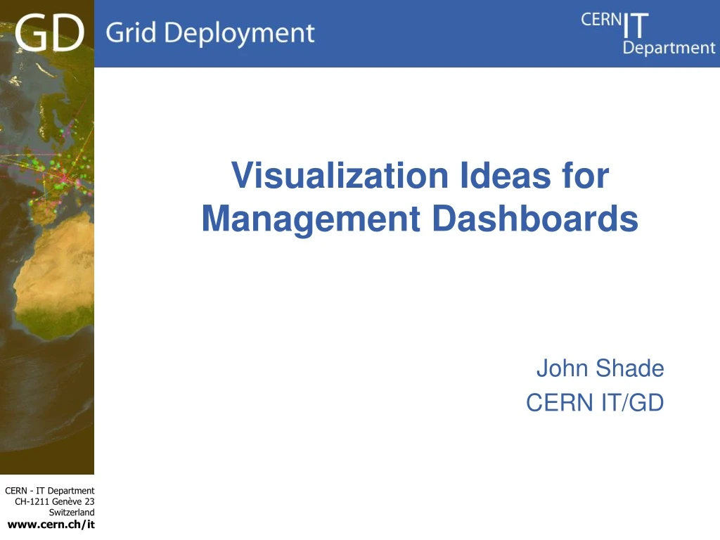 PPT - Visualization Ideas for Management Dashboards PowerPoint ...