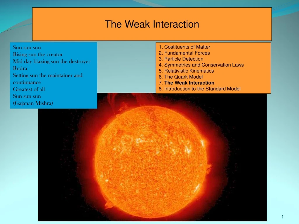 PPT - The Weak Interaction PowerPoint Presentation, free download - ID ...