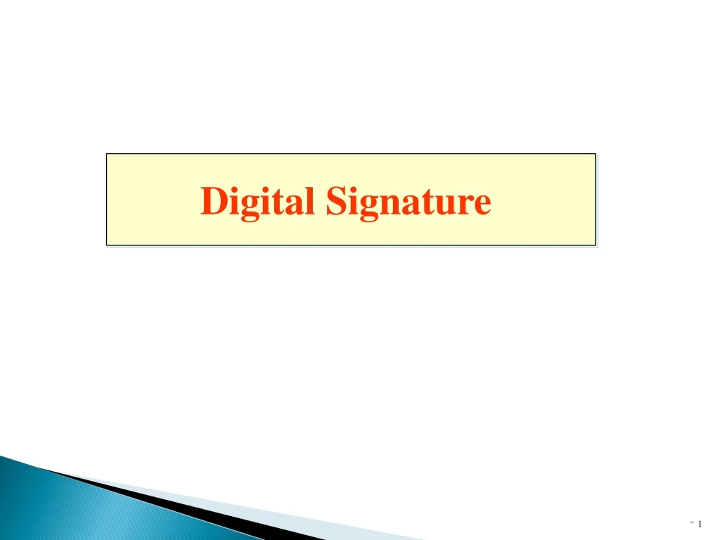 PPT - Digital Signature PowerPoint Presentation, free download - ID:9192050