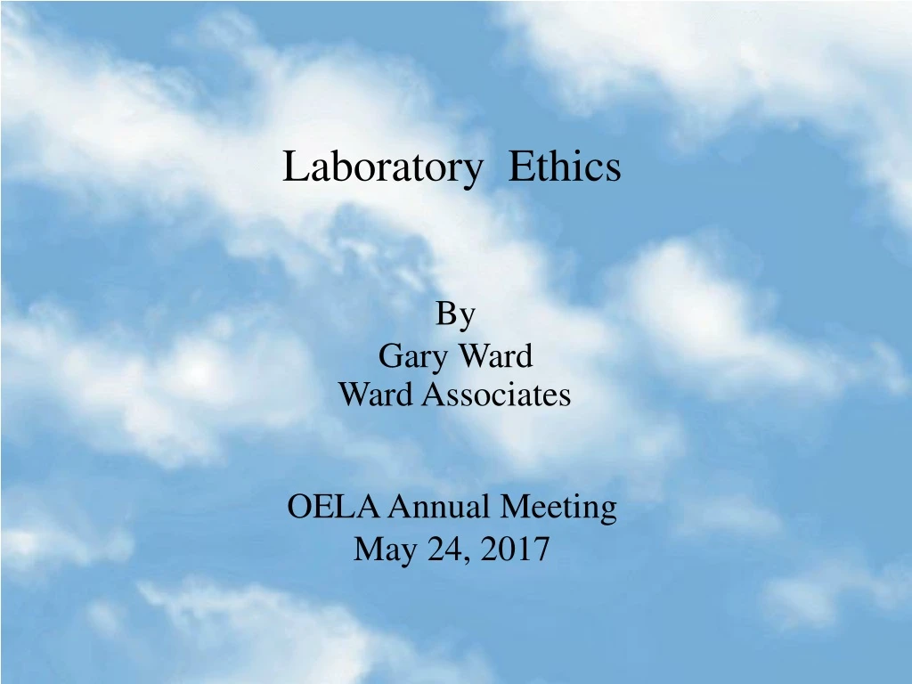 PPT - Laboratory Ethics PowerPoint Presentation, free download - ID:9192861
