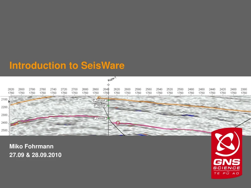 PPT - Introduction to SeisWare PowerPoint Presentation, free download ...