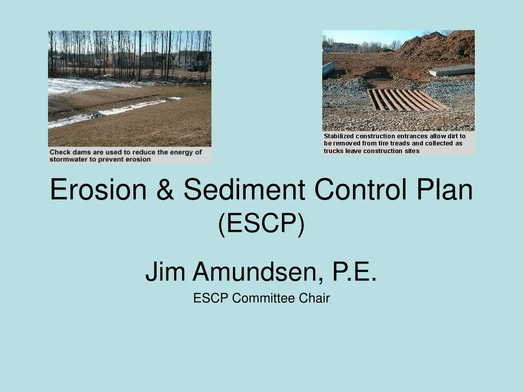 PPT - Erosion & Sediment Control Plan (ESCP) PowerPoint Presentation ...
