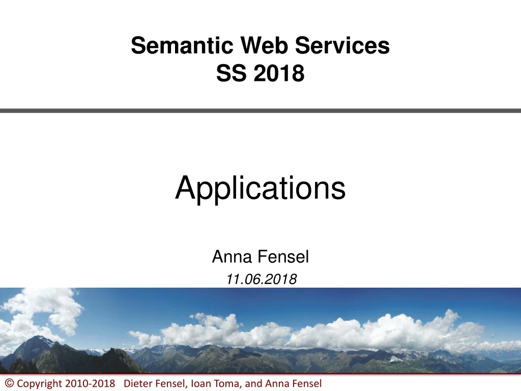 PPT - Semantic Web Services SS 2018 PowerPoint Presentation, free ...