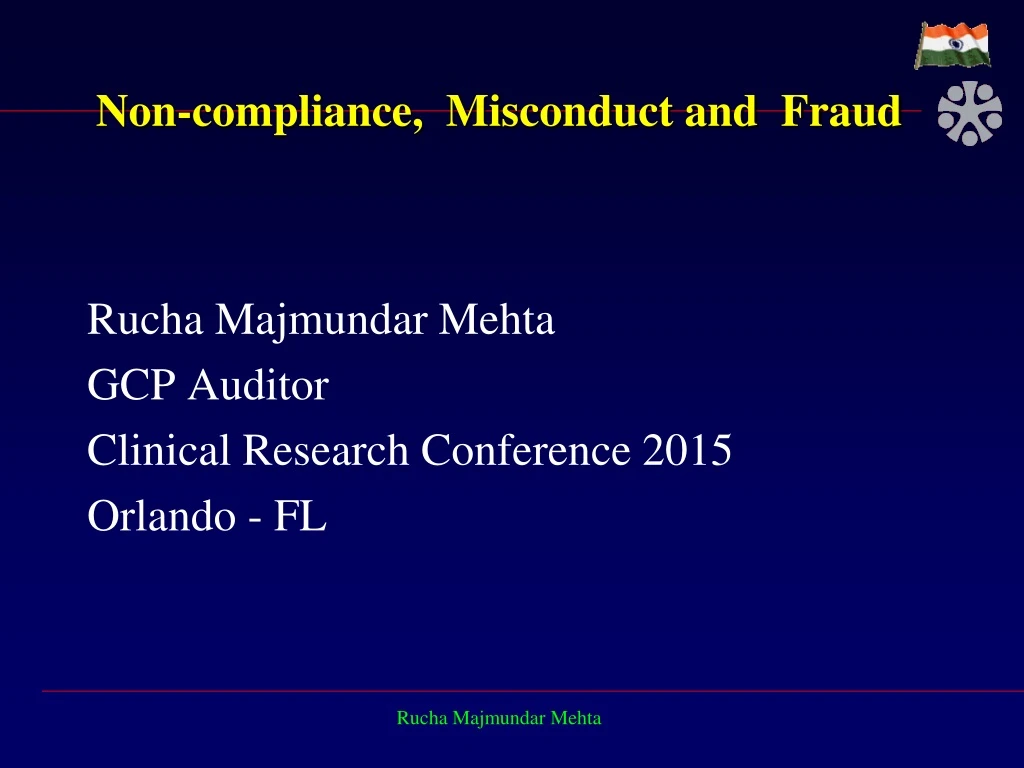 PPT - Non-compliance, Misconduct and Fraud PowerPoint Presentation ...