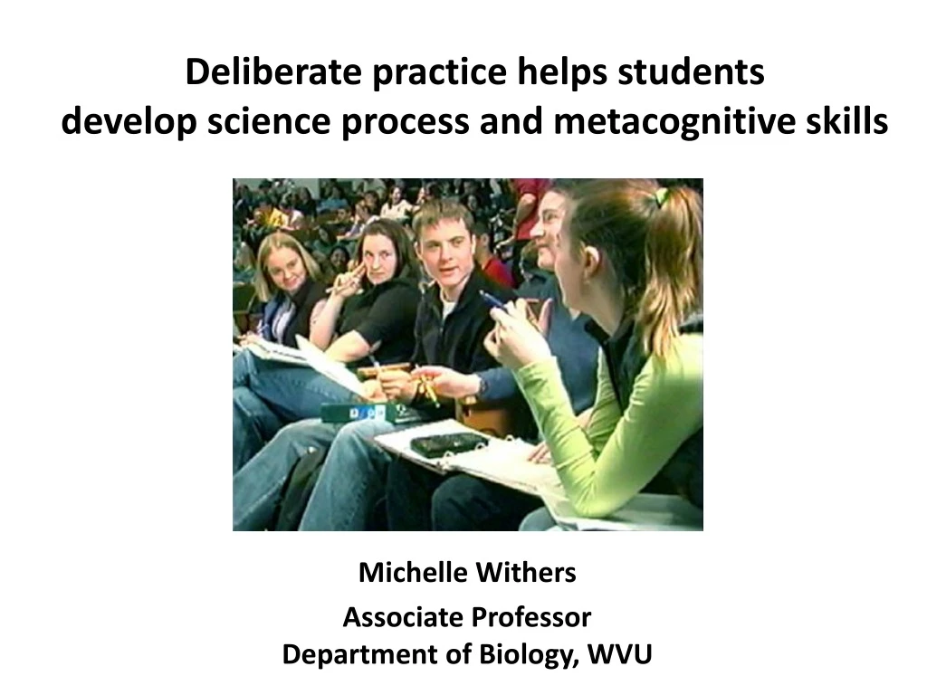 PPT - Deliberate practice helps students develop science process and ...