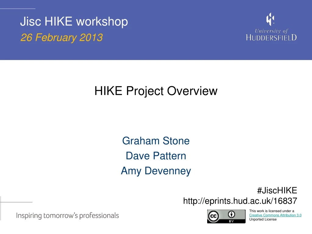 PPT - HIKE Project Overview PowerPoint Presentation, free download - ID ...