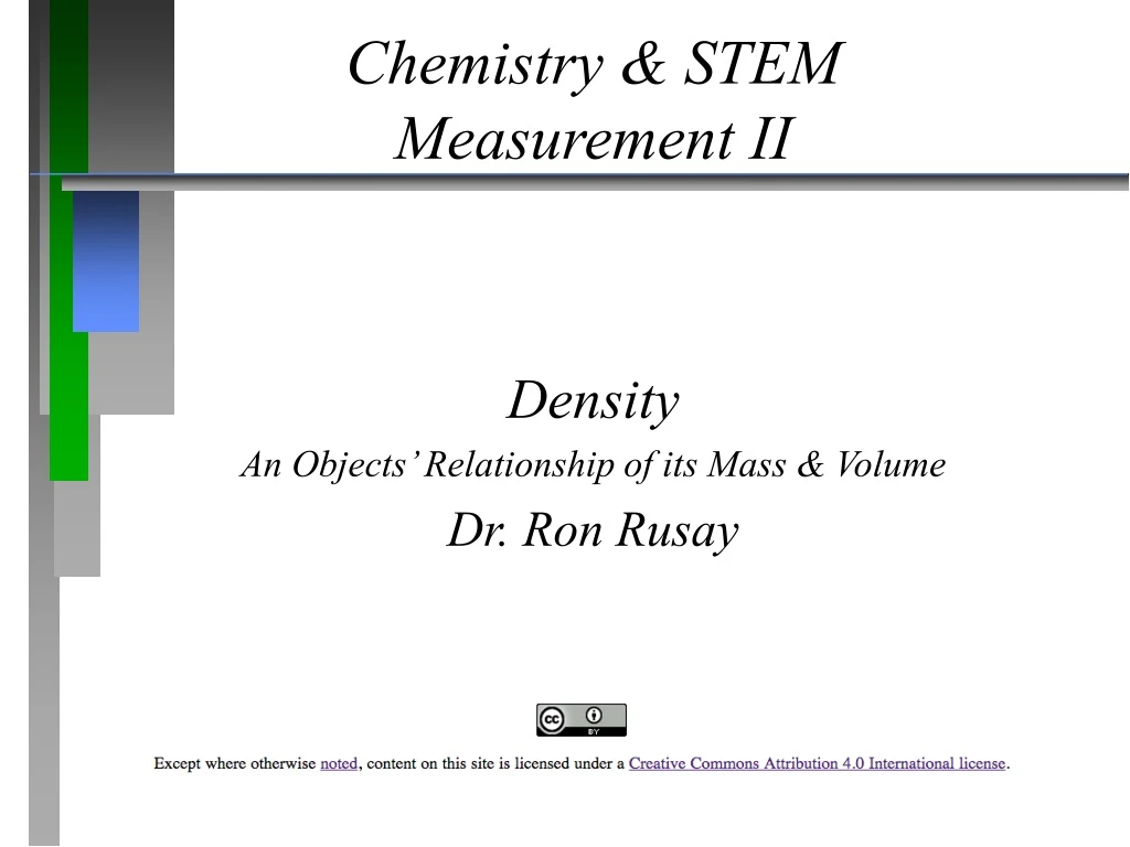 PPT - Chemistry & STEM Measurement II PowerPoint Presentation, free ...