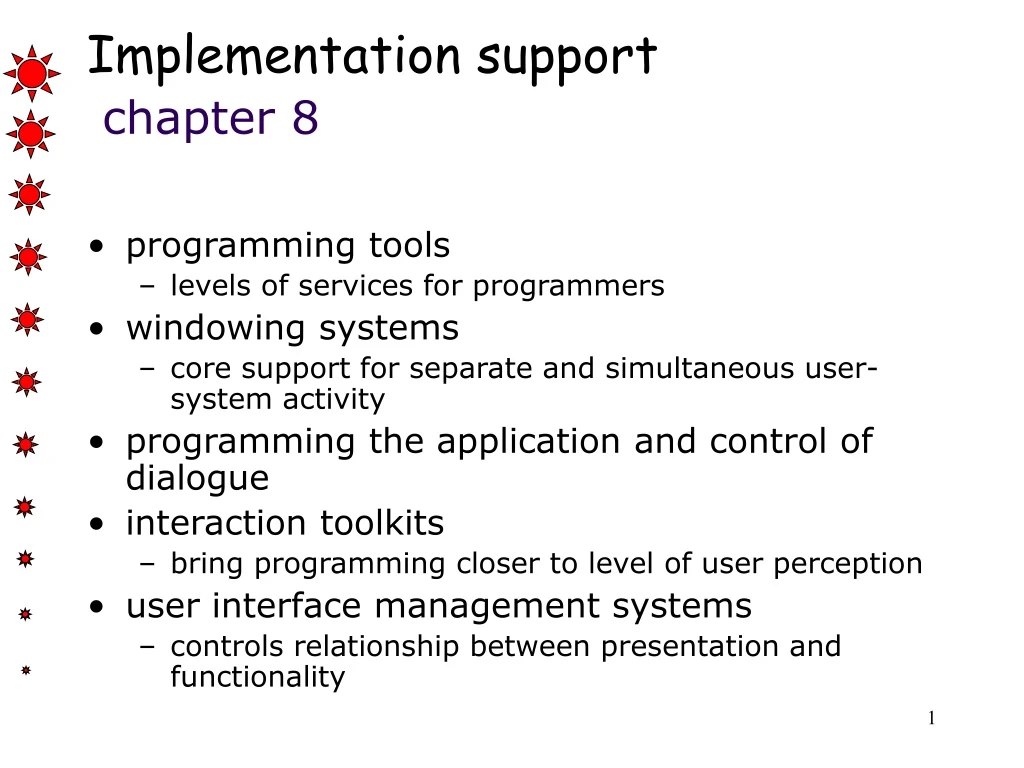 PPT - Implementation support chapter 8 PowerPoint Presentation, free ...