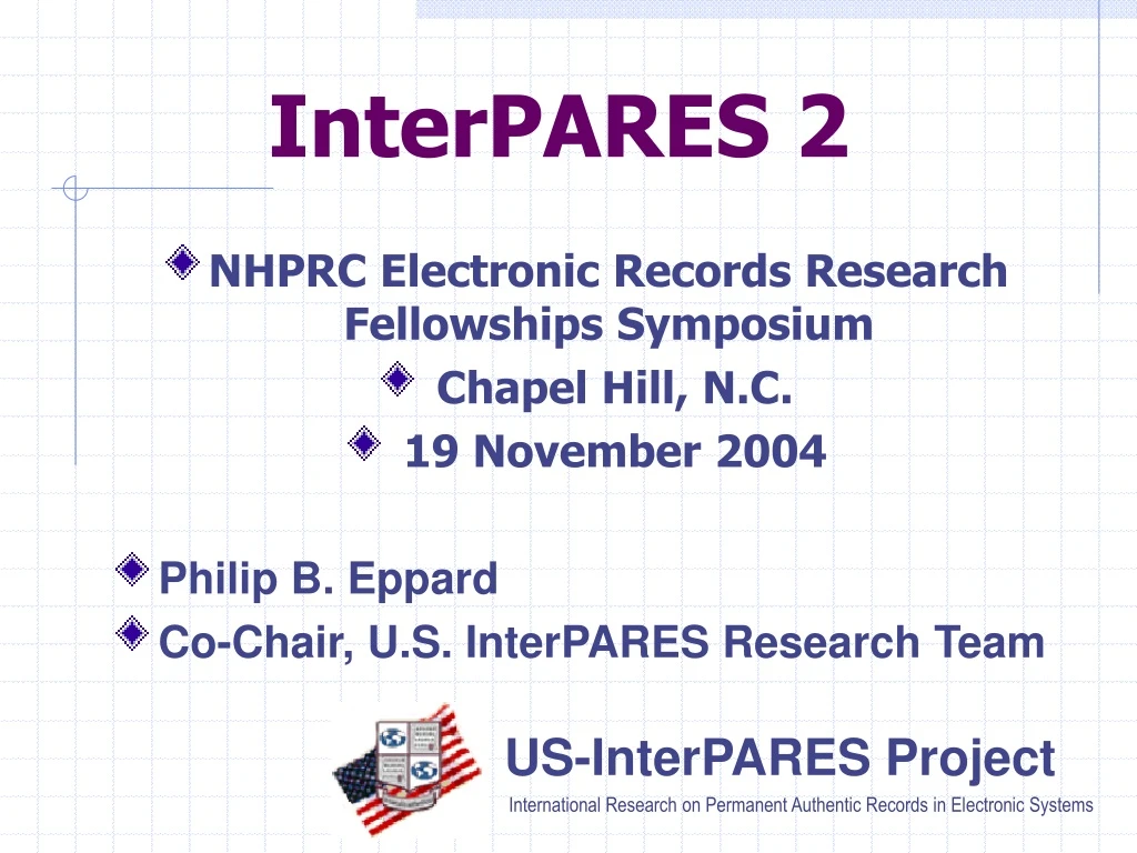 PPT - InterPARES 2 PowerPoint Presentation, free download - ID:9201394