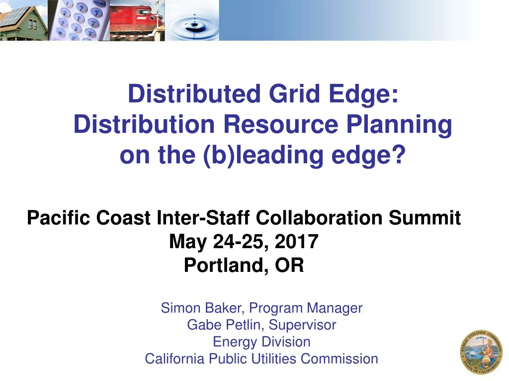 PPT - Distributed Grid Edge: Distribution Resource Planning on the (b ...