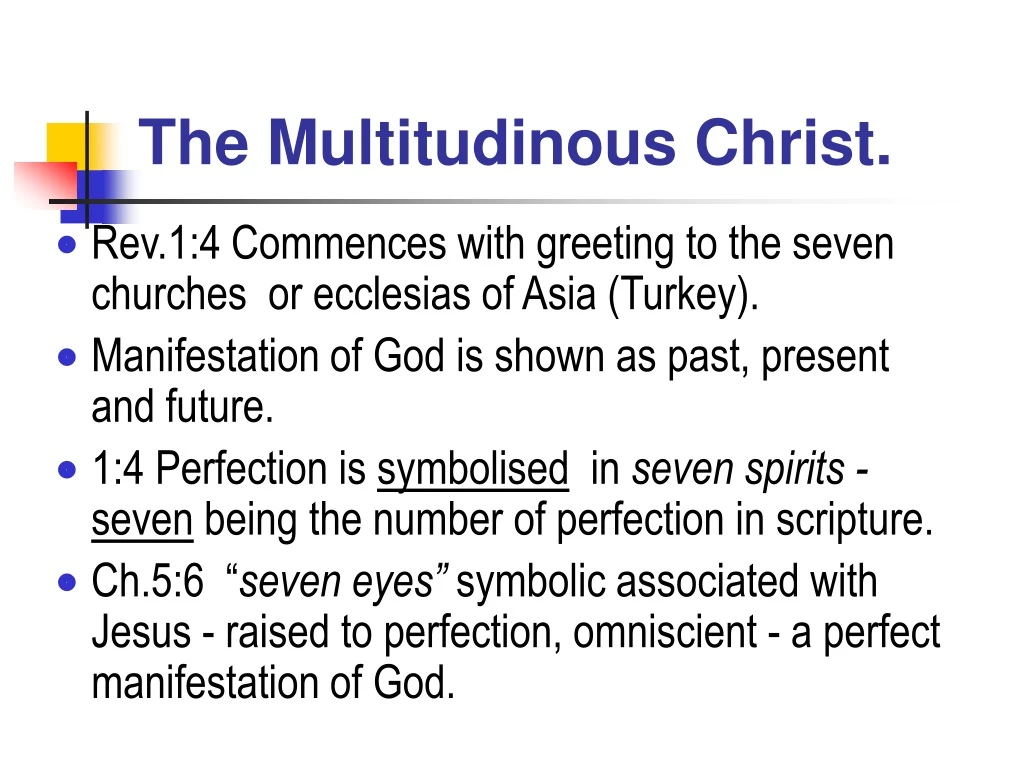 PPT - The Multitudinous Christ. PowerPoint Presentation, free download ...