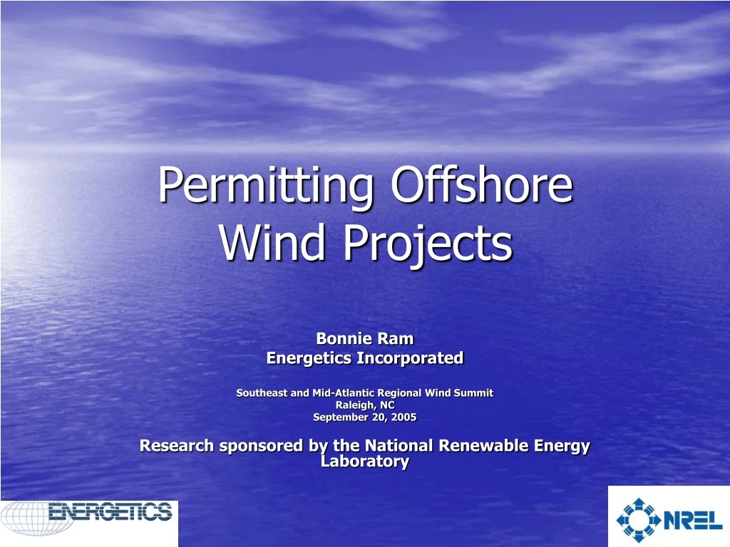 PPT - Permitting Offshore Wind Projects PowerPoint Presentation, free ...