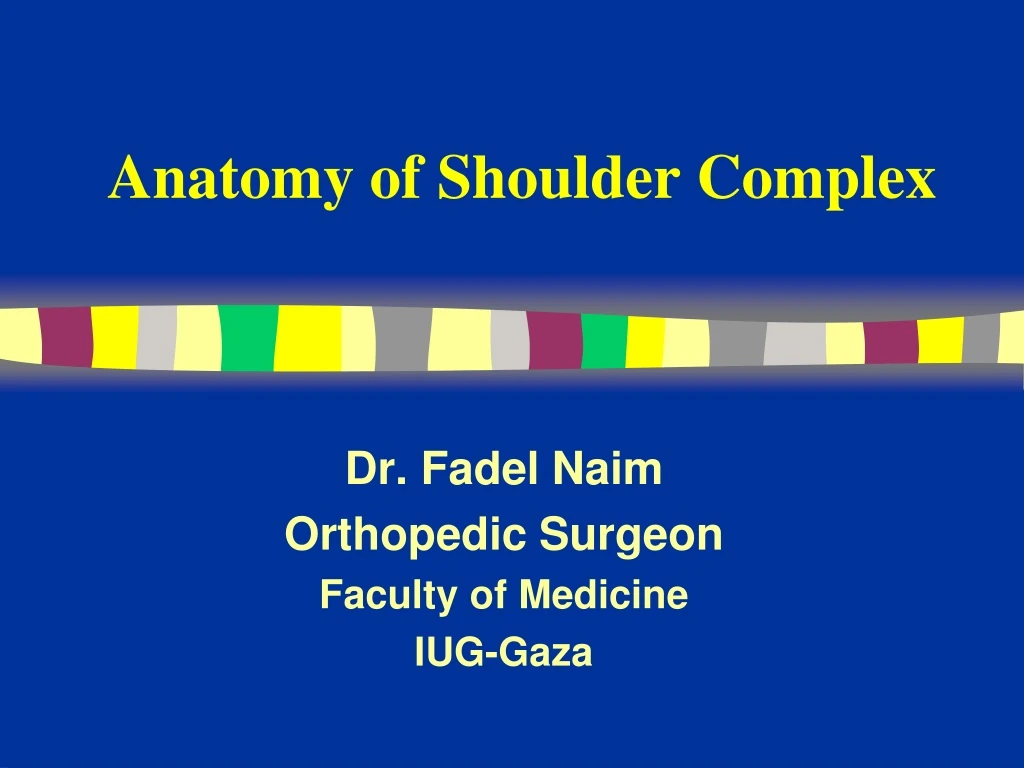 PPT - Anatomy of Shoulder Complex PowerPoint Presentation, free ...