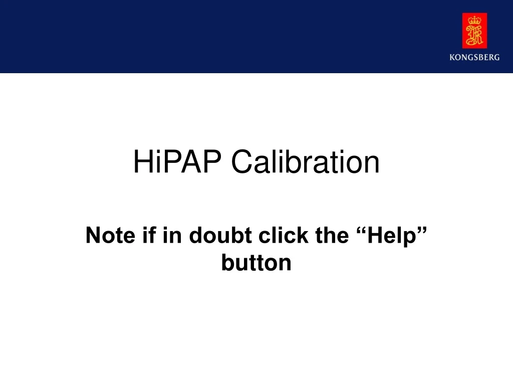 PPT - HiPAP Calibration PowerPoint Presentation, free download - ID:9205995