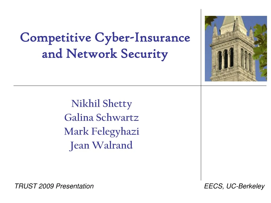 PPT - Competitive Cyber-Insurance and Network Security PowerPoint Presentation - ID:9206388