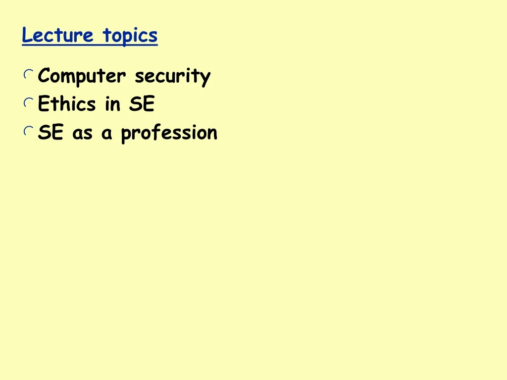 PPT - Lecture topics PowerPoint Presentation, free download - ID:9207196