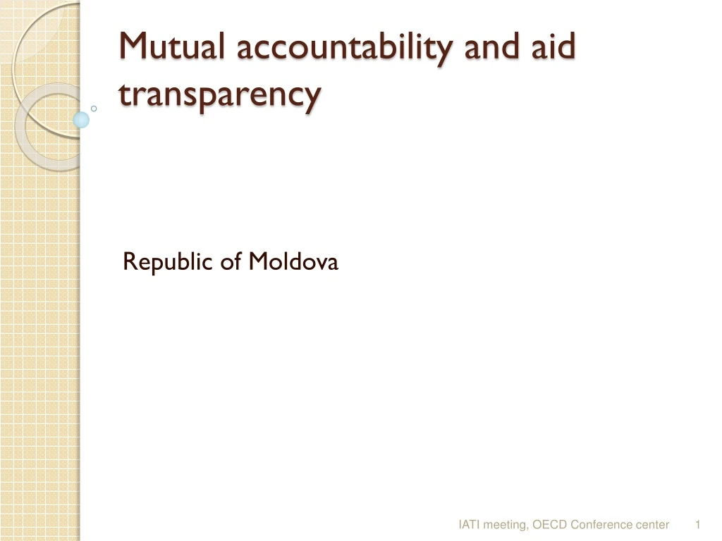 PPT - Mutual accountability and aid transparency PowerPoint ...