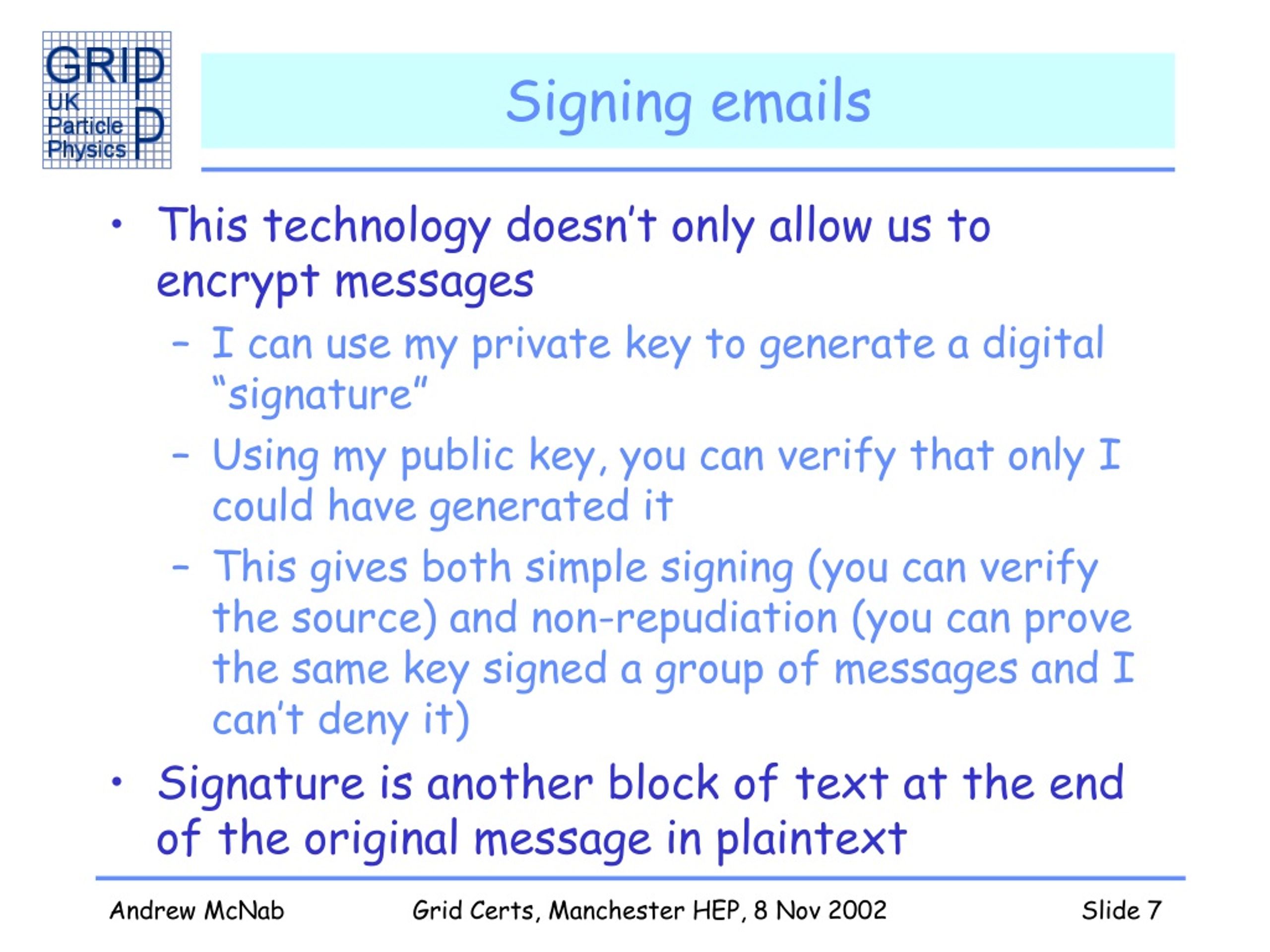 PPT - What can you do with a Grid Certificate? PowerPoint Presentation ...