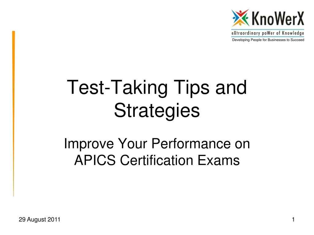 PPT - Test-Taking Tips and Strategies PowerPoint Presentation, free ...