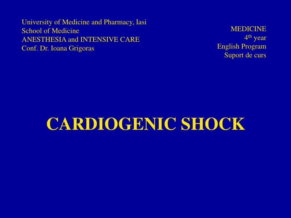 PPT - CARDIOGEN IC SHOCK PowerPoint Presentation, free download - ID ...