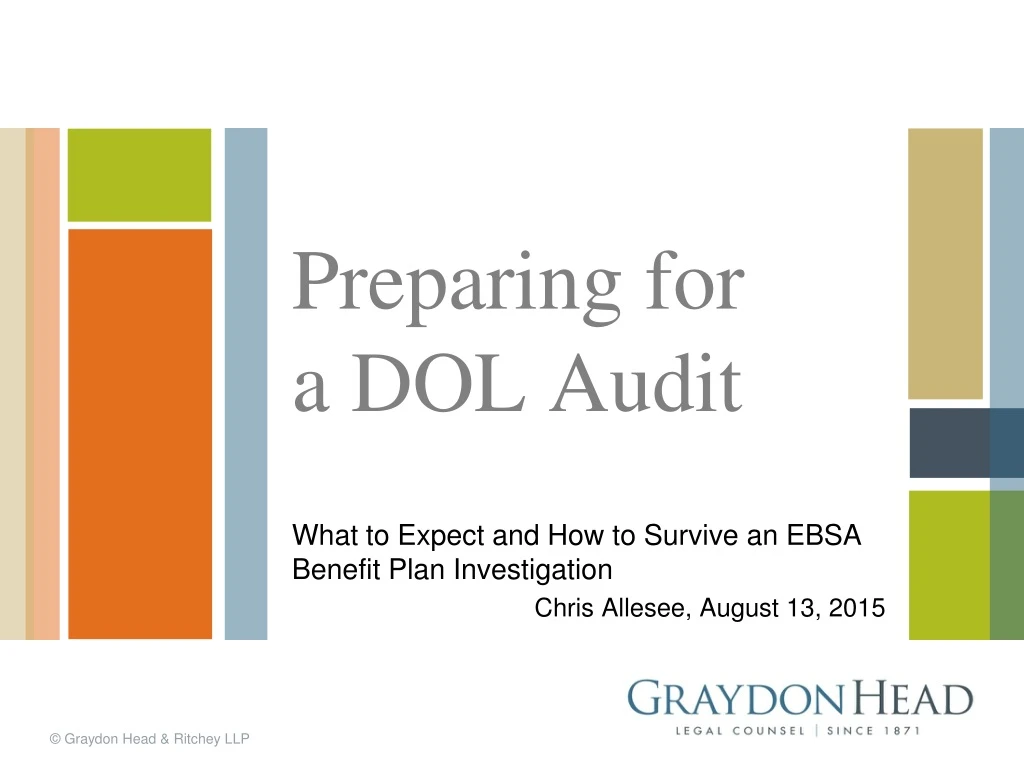 PPT - Preparing for a DOL Audit PowerPoint Presentation, free download ...