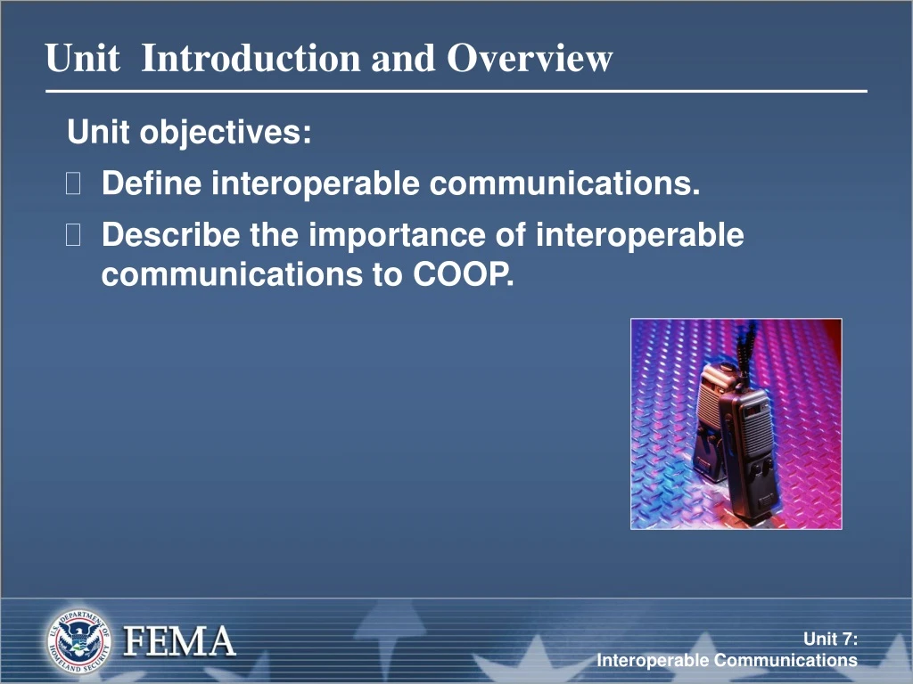 PPT - Unit Introduction and Overview PowerPoint Presentation, free ...