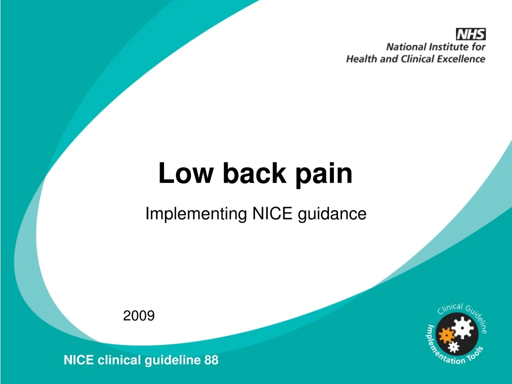 PPT - Low back pain PowerPoint Presentation, free download - ID:9215474