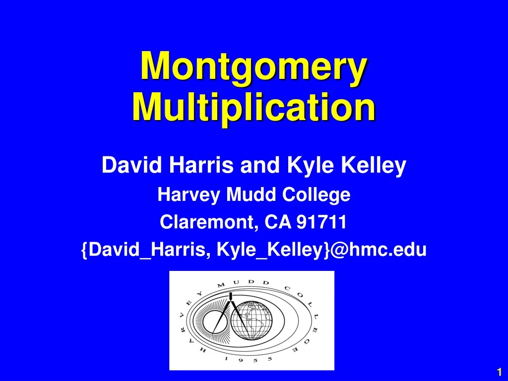 PPT - Montgomery Multiplication PowerPoint Presentation, free download - ID:9216610