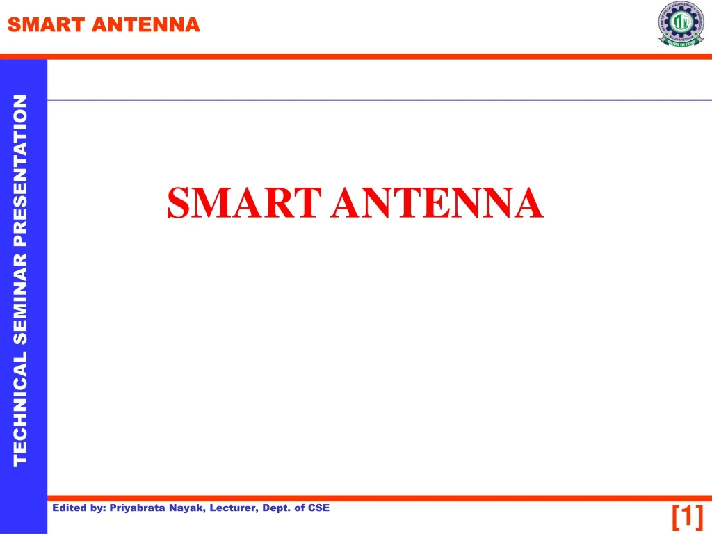 PPT - SMART ANTENNA PowerPoint Presentation, free download - ID:9217818