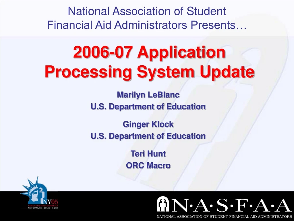 PPT - 2006-07 Application Processing System Update PowerPoint ...