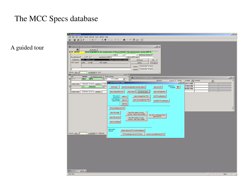 PPT - The MCC Specs database PowerPoint Presentation, free download ...