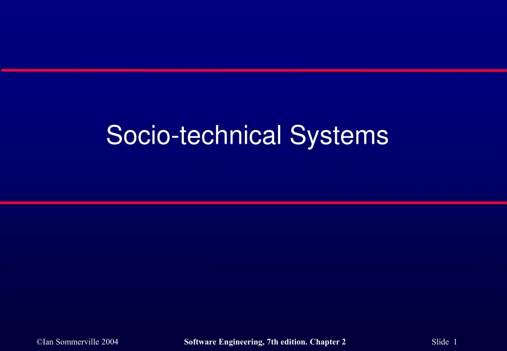 PPT - Socio-technical Systems PowerPoint Presentation, free download ...