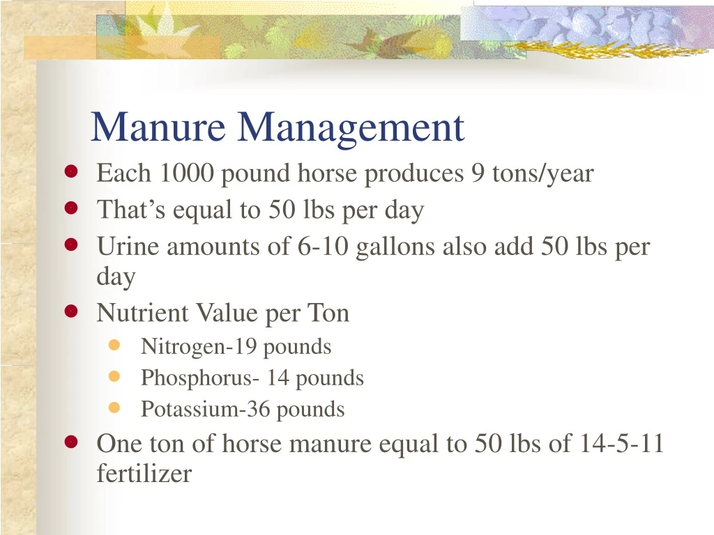 PPT - Manure Management PowerPoint Presentation, free download - ID:9220767