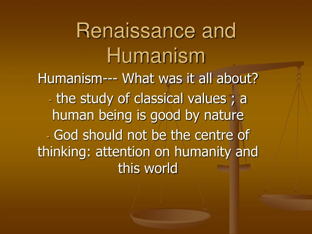 PPT - Renaissance and Humanism PowerPoint Presentation, free download ...